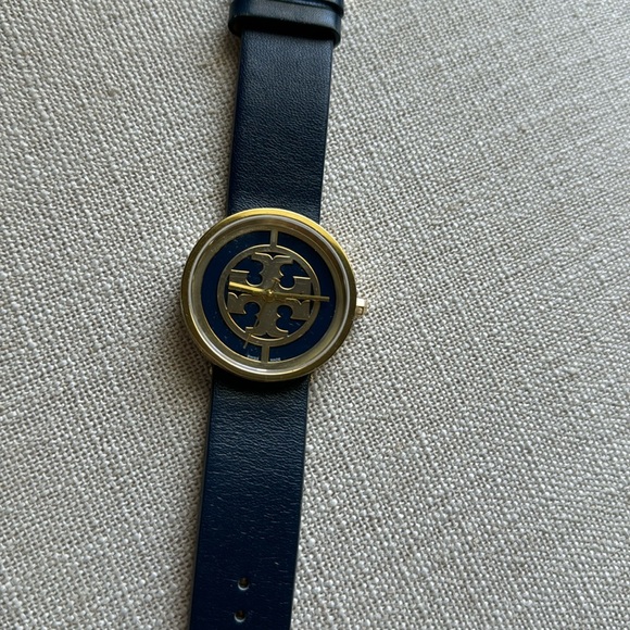 Tory Burch | Accessories | Tory Burch Navy Gold Watch | Poshmark